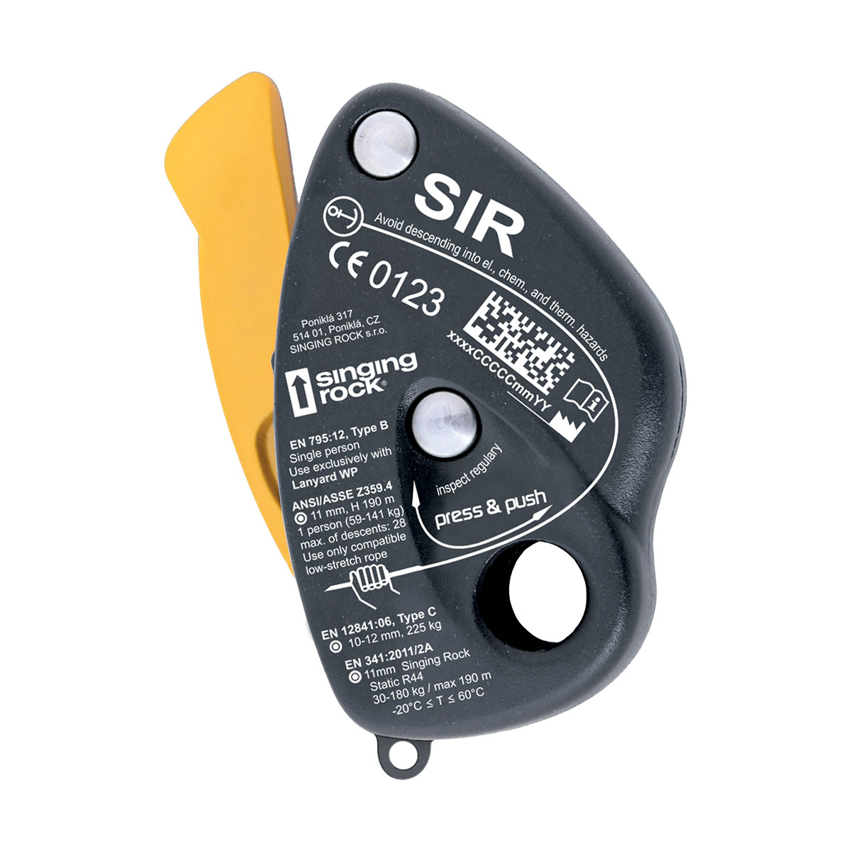 Descensor autofrenante compacto SIR - Singing Rock